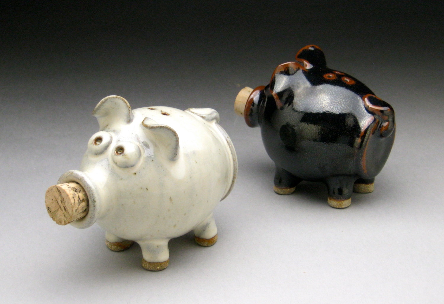 Little Pig Salt and Pepper Shaker Set Made to Order | Etsy