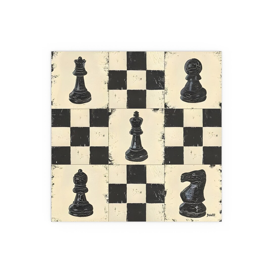 Chess Aesthetic Silk Poster, Game Room Decor, Indoor Outdoor Wall Art ...