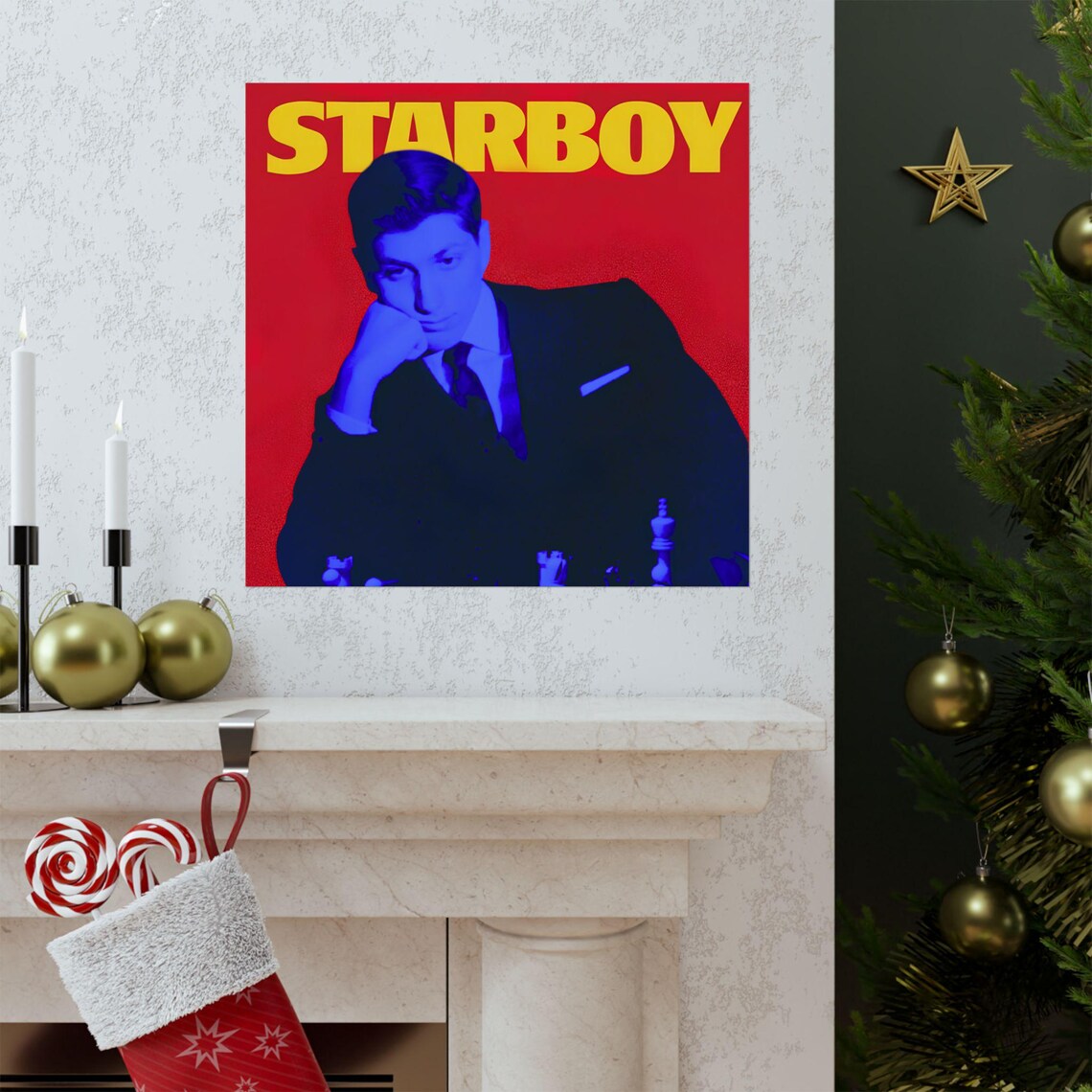Bobby Fischer Smug Chess Poster, Starboy Edition - Etsy