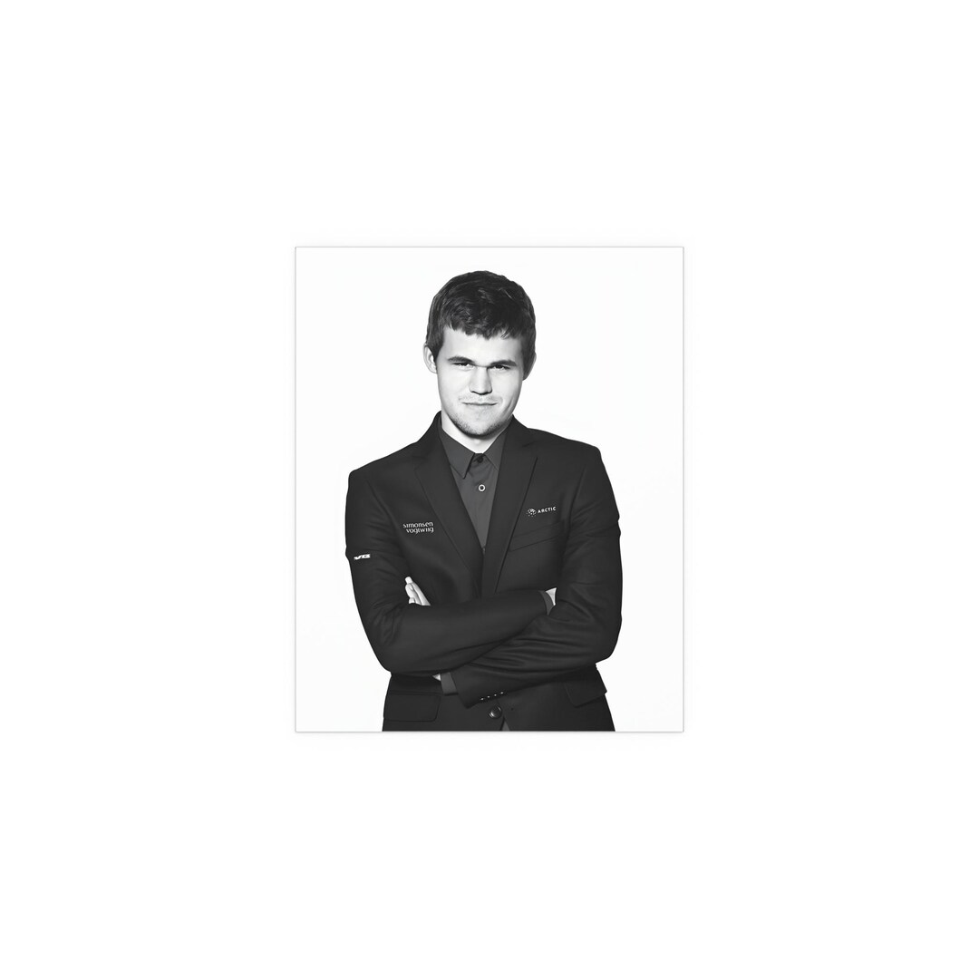 Chess Champion Magnus Carlsen Poster, Silk Wall Art Decor for Home ...
