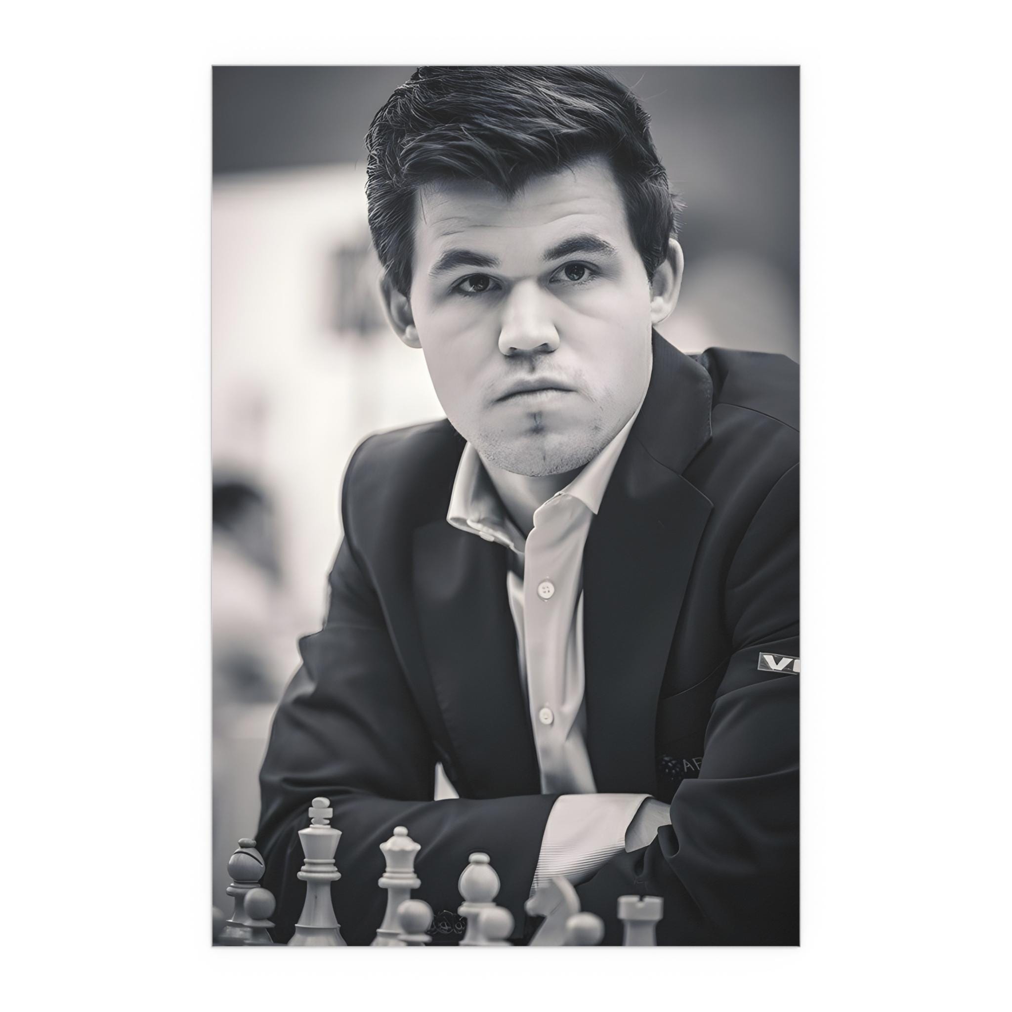 Magnus Carlsen Chess Grandmaster Poster: Indoor Outdoor Wall Art - Etsy