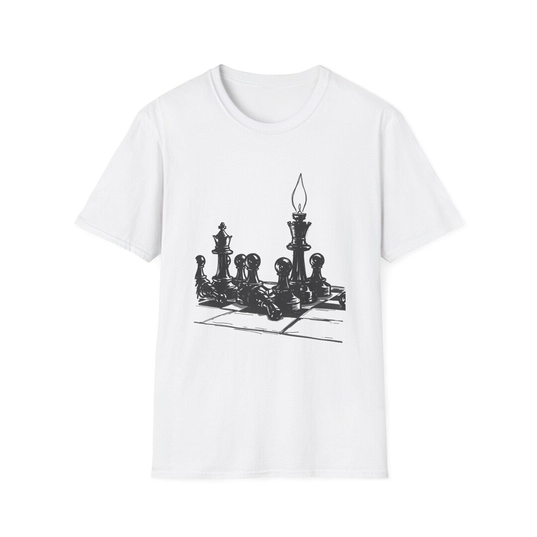 Chess Aesthetic Unisex Softstyle T-shirt, Chess Lover Gift, Graphic Tee ...