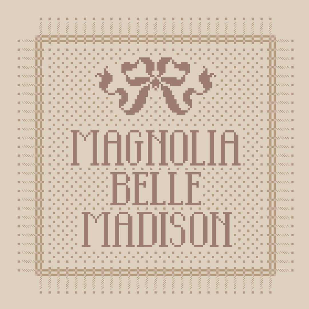 Personalized Cross Stitch Pattern PDF, 10x10 Finished Size | Needlework ...