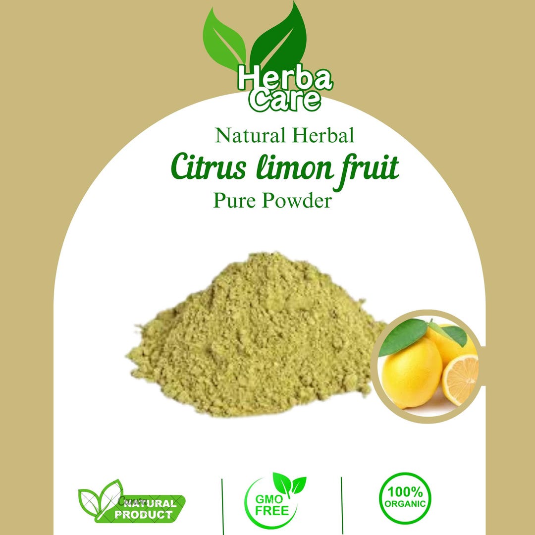 Pure Powder of Citrus Limon, True Lemon Fruit Fresh Organic Single ...