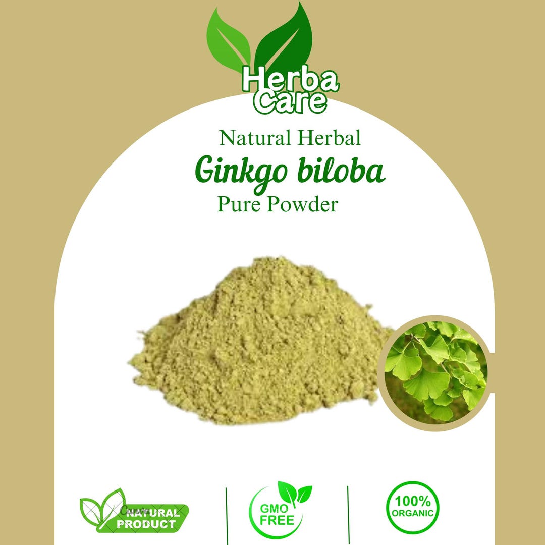 Organic Ginkgo Biloba Powder, Natural Herbal Spice - Etsy