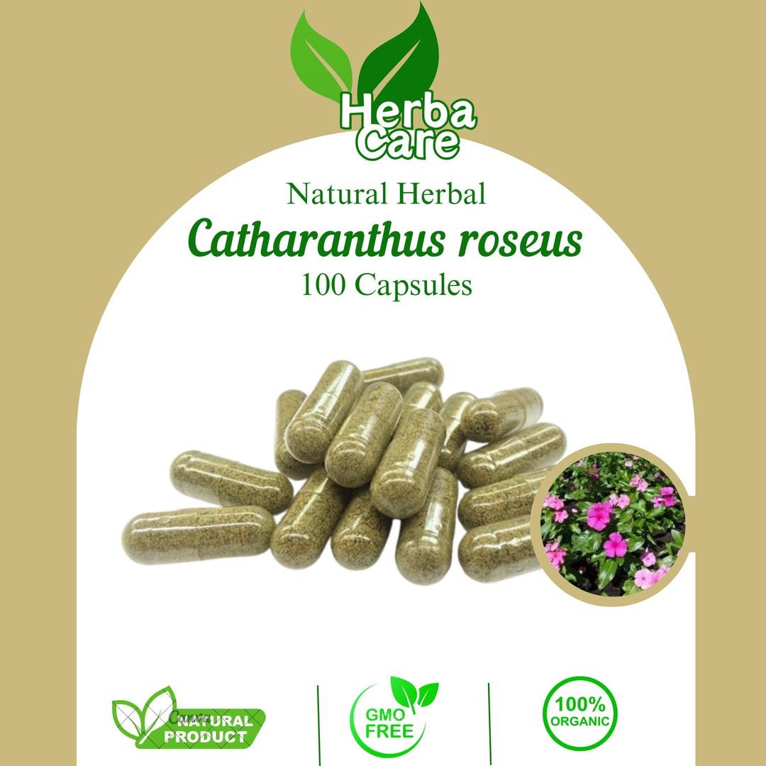 Organic Rosy Periwinkle Capsules (catharanthus Roseus) - Etsy