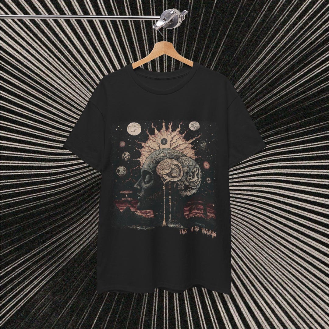 Wanderer, Psychedelic Surrealism Tee, Spiritual Alternative, Mystical ...
