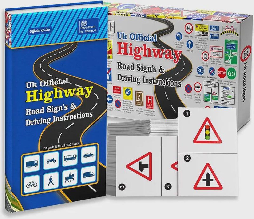 Highway Code Book & Road Sign Flash Cards – UK Driving Theory Test ...