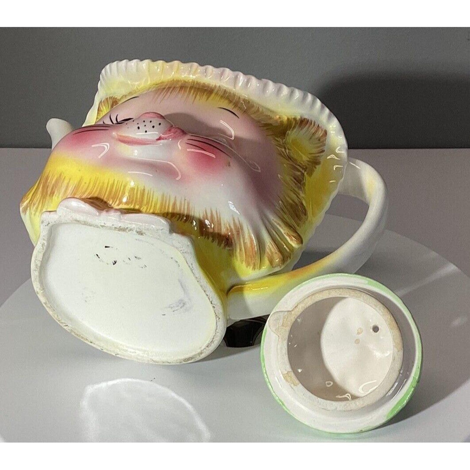 Rare VNTG Lefton KITTY CAT Teapot Coffee Pitcher Pot Anthropomorphic - Etsy