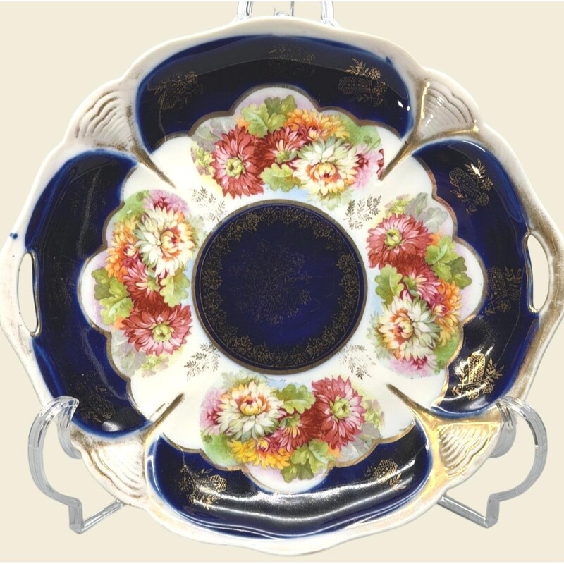 Hand painted cobalt blue gold plates - Etsy.de