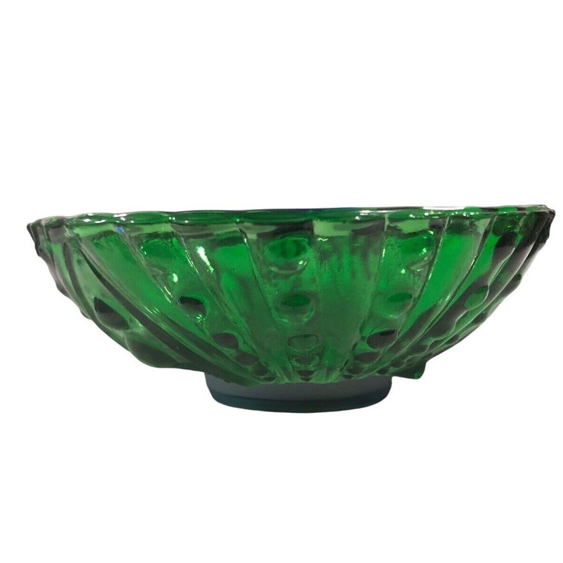 VTG Footed-anchor Hocking Burple Emerald Green Glass Dessert Trinket ...