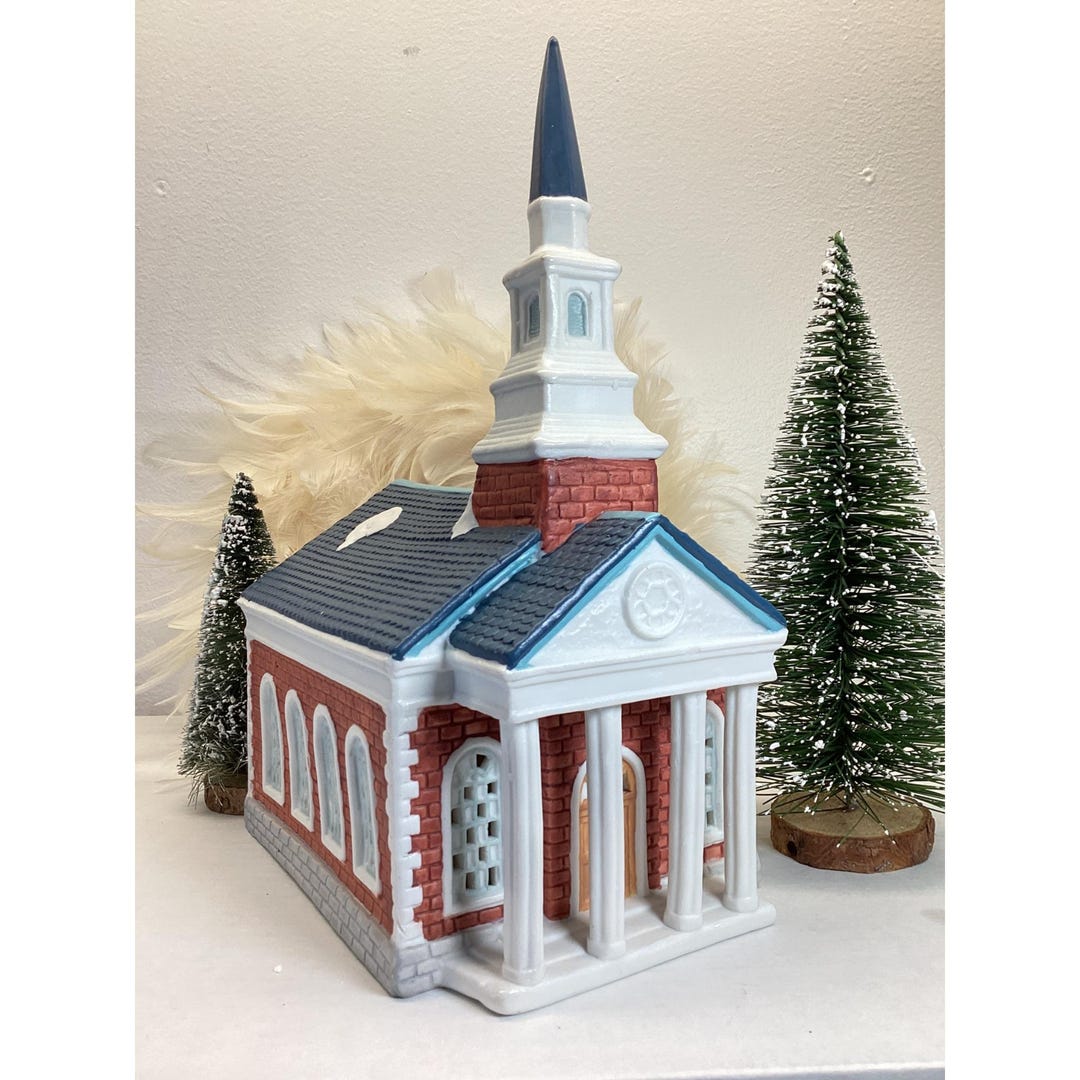 1993 Dickens Keepsake Church Porcelain Village Christmas Decor ...