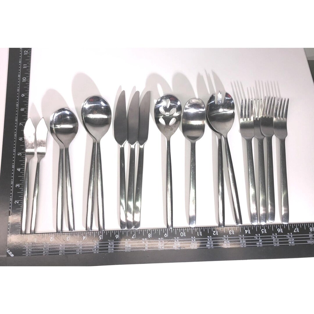 Cambridge Stainless Flatware Set: 17-piece Replacement Silverware - Etsy