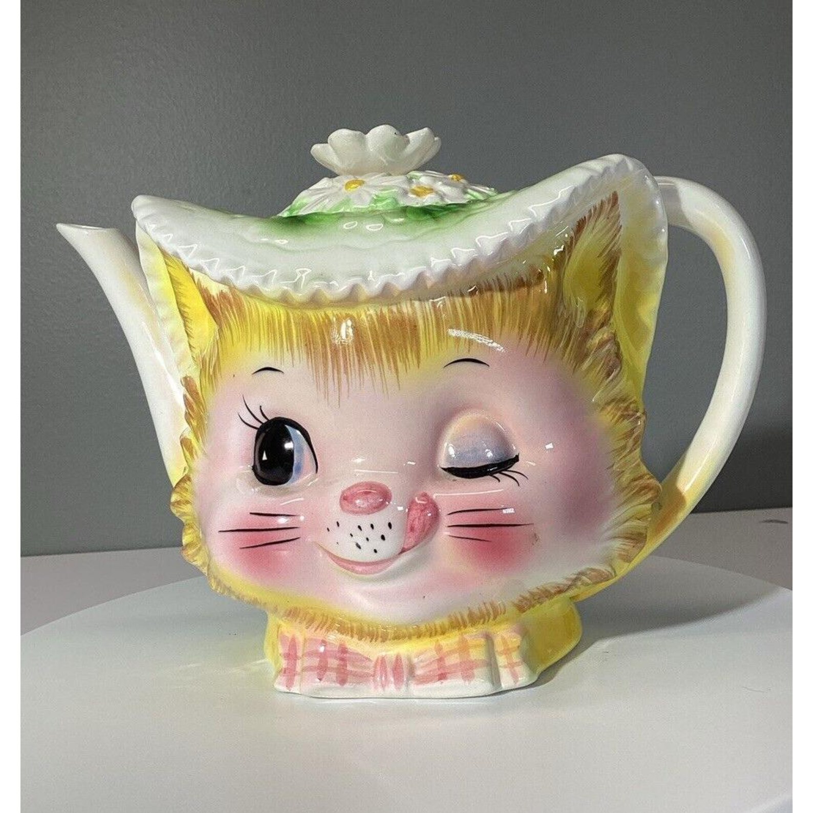 Rare VNTG Lefton KITTY CAT Teapot Coffee Pitcher Pot Anthropomorphic - Etsy