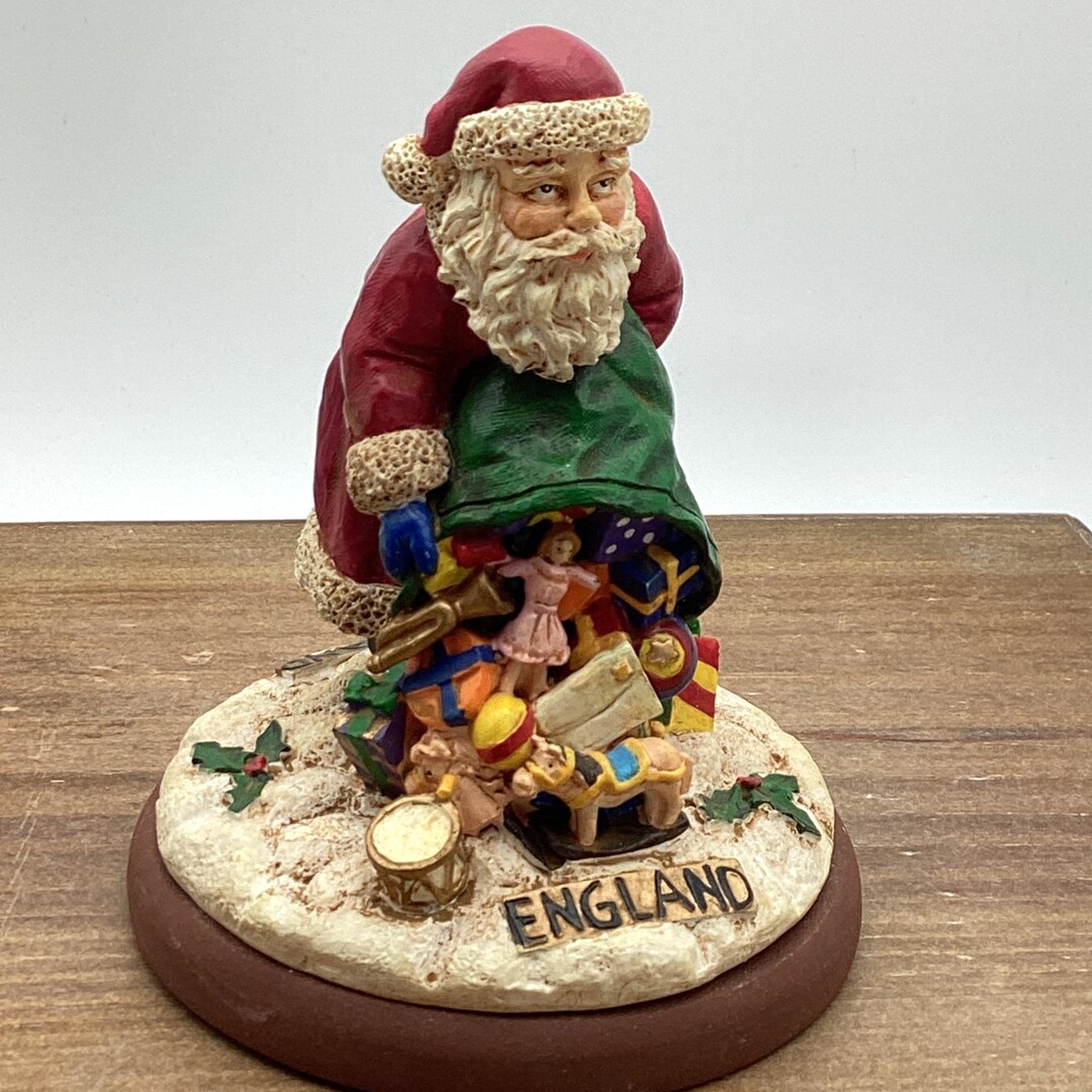 Vintage 1998 Shaker Hearth Santa Claus Gifts & Presents Cookie Press ...