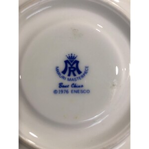 1976 Enesco Maruri Masterpiece Bone China Tea Cup Saucer Set "november ...