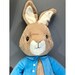 Stuffed Animal Beatrice From Peter Rabbit Large Plush Toy With Blue ...