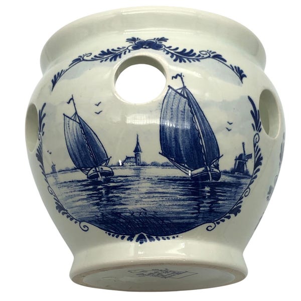 Delft Blue Planter - Etsy