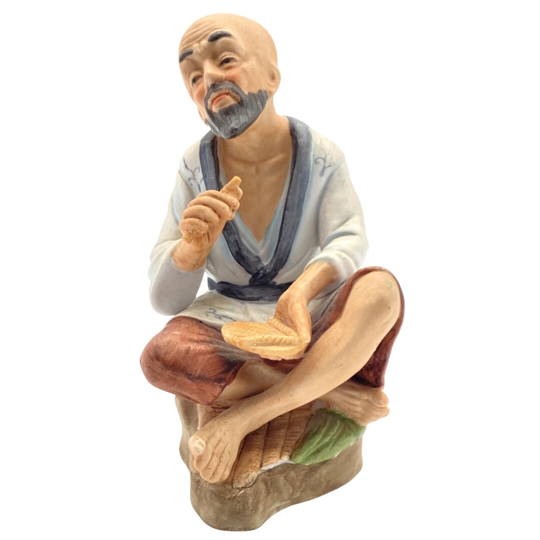 Vintage Homco Porcelain Asian Man Figurine #1431 - Etsy