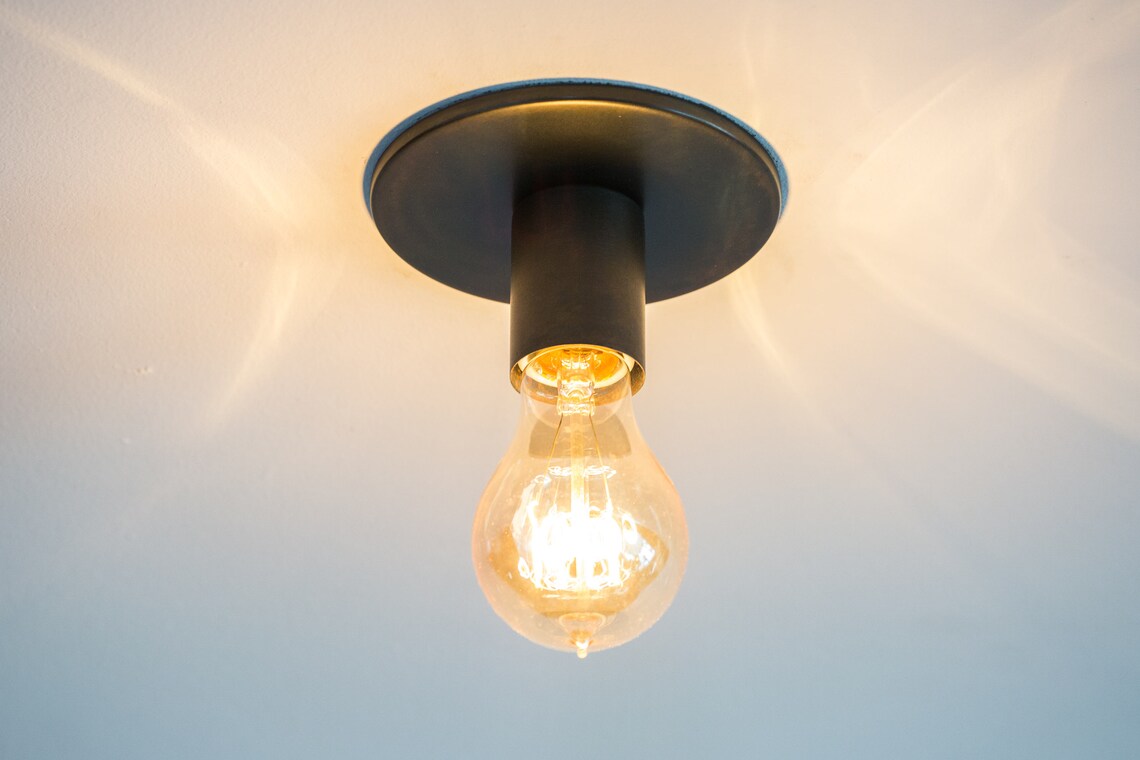 Flush Mount Ceiling Light or Wall Sconce Light Minimalist - Etsy