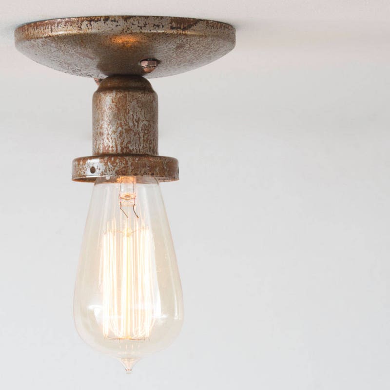 Rustic Light Fixture - Etsy