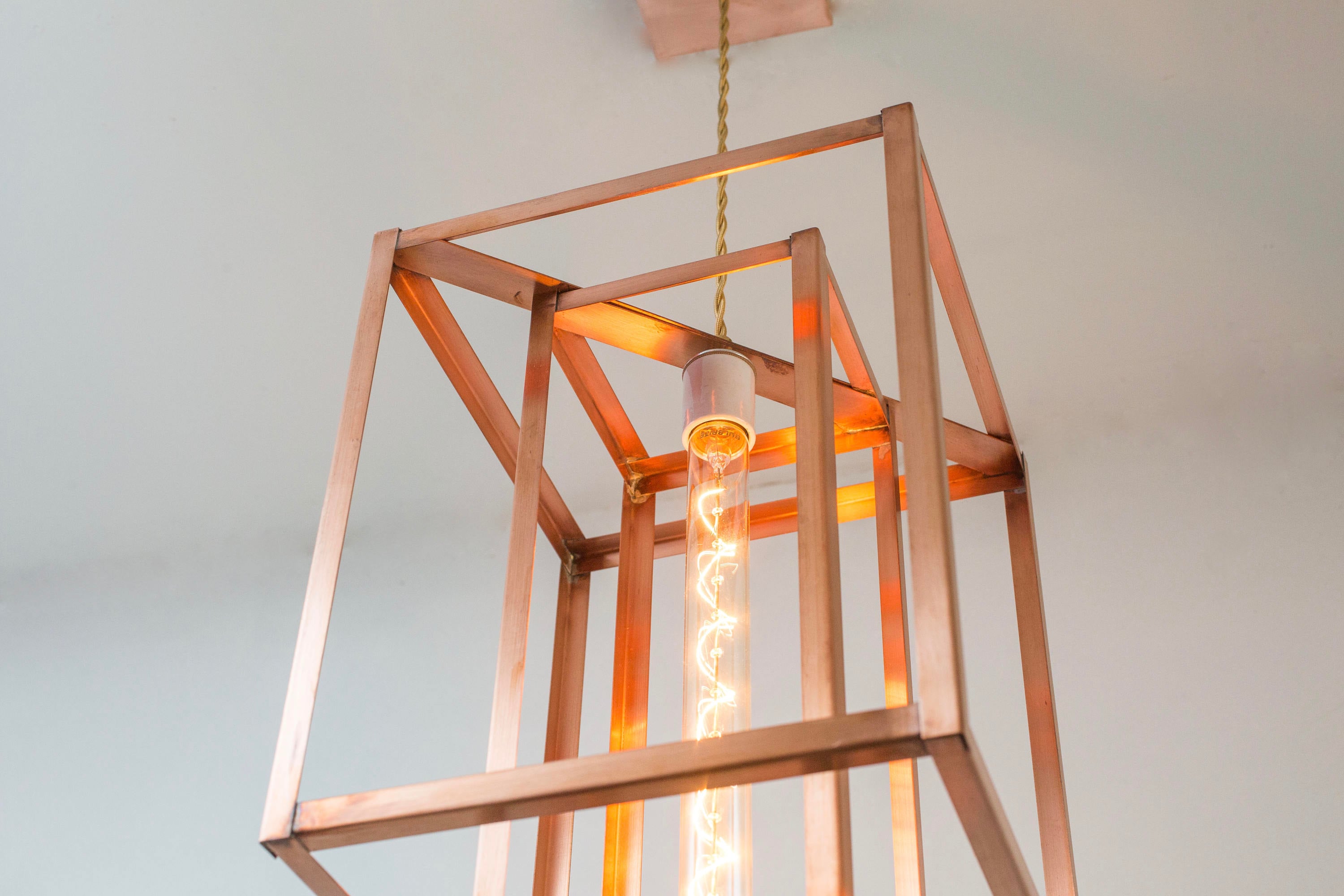 Copper Pendant Lighting Industrial Rustic Farmhouse | Etsy