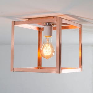 Copper Ceiling Light Flush Mount Light Industrial Modern Lighting Entry ...