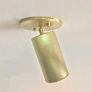 Brass Monopoint Spotlight: Adjustable Ceiling Light, Minimalist ...