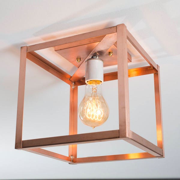 Copper Light Fixture - Etsy
