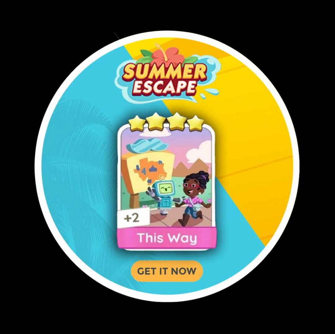 This Way - Monopoly_go 4 Star Sticker Summer Escape Album Available ...