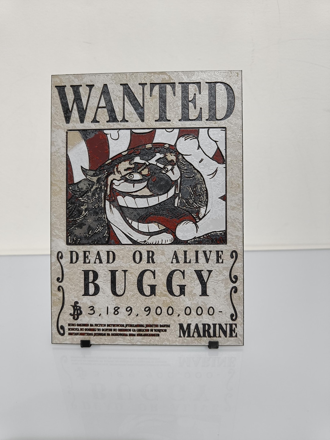 One Piece Wanted Poster 3D | Buggies - Etsy UK