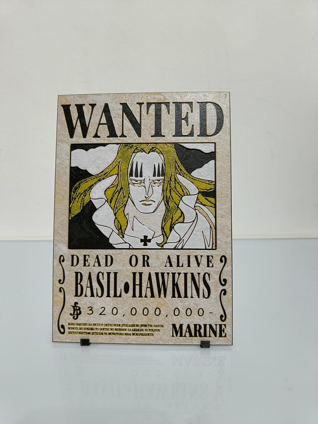 One Piece Wanted Poster 3D | Basil Hawkins - Etsy