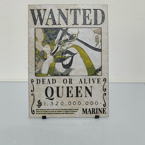 One Piece Wanted Poster 3D | Queen - Etsy