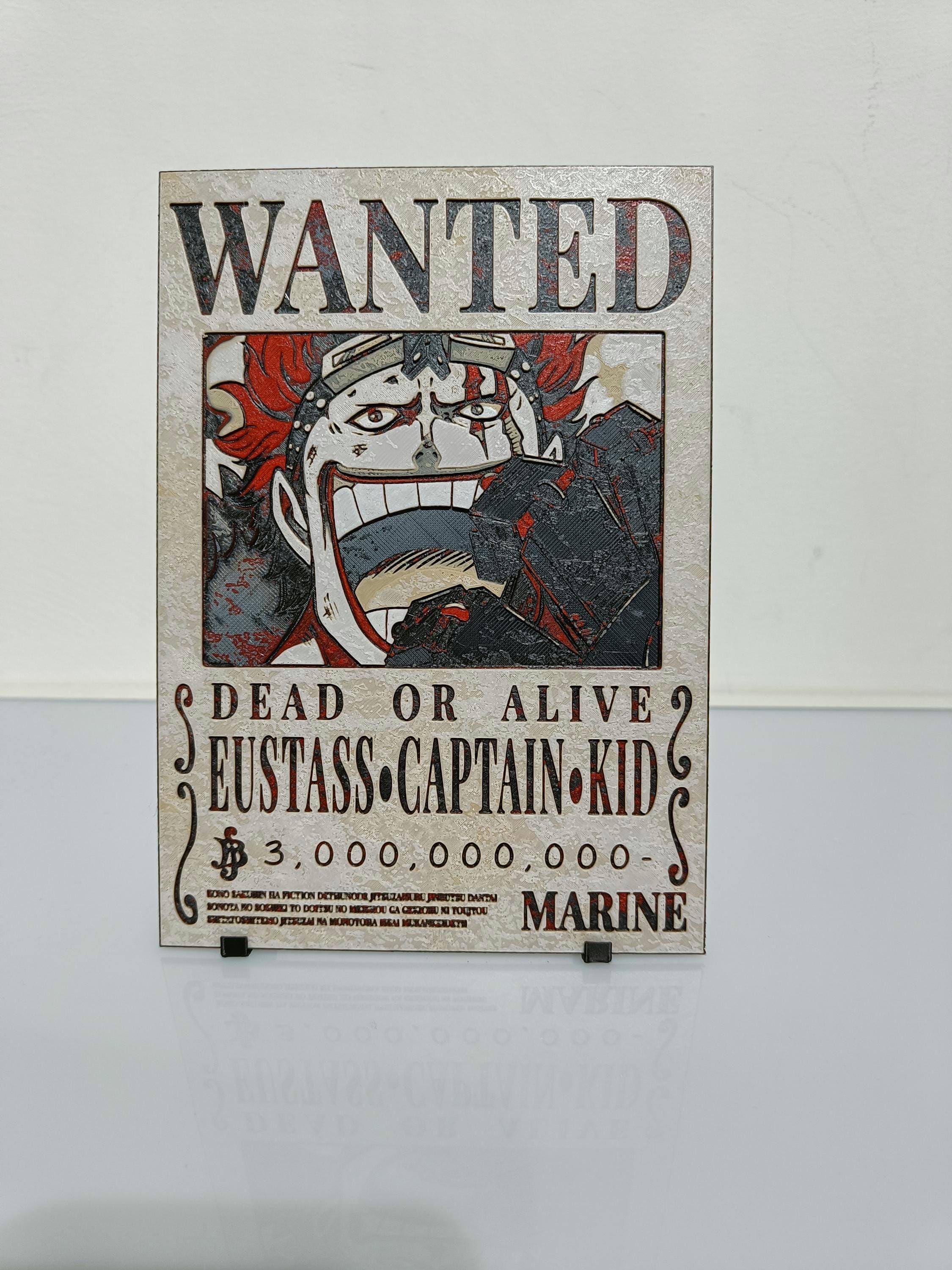 One Piece Wanted Poster 3D | Eustass Kid - Etsy