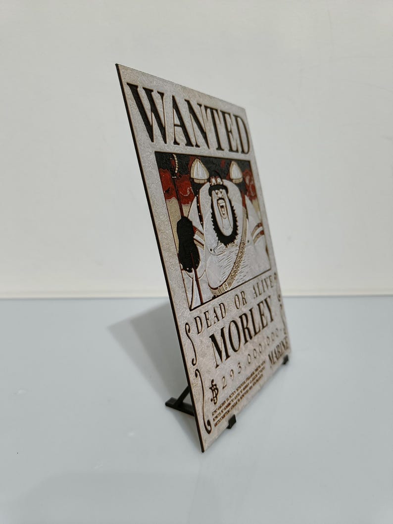 One Piece Wanted Poster 3D | Morley - Etsy
