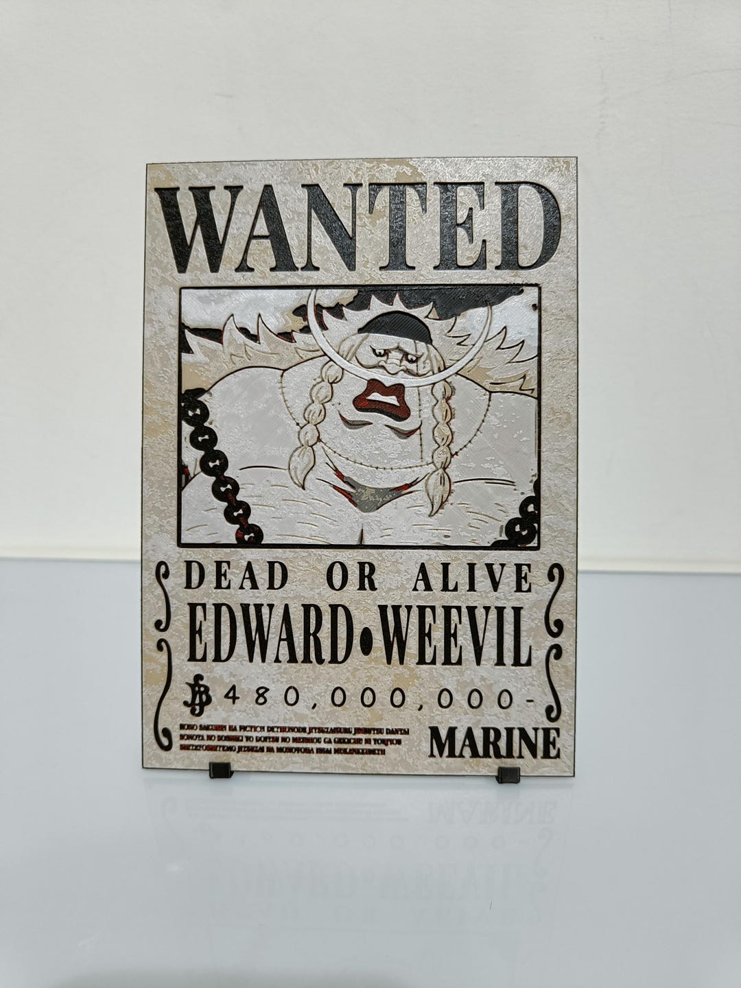 One Piece Wanted Poster 3D | Edward Weevil - Etsy