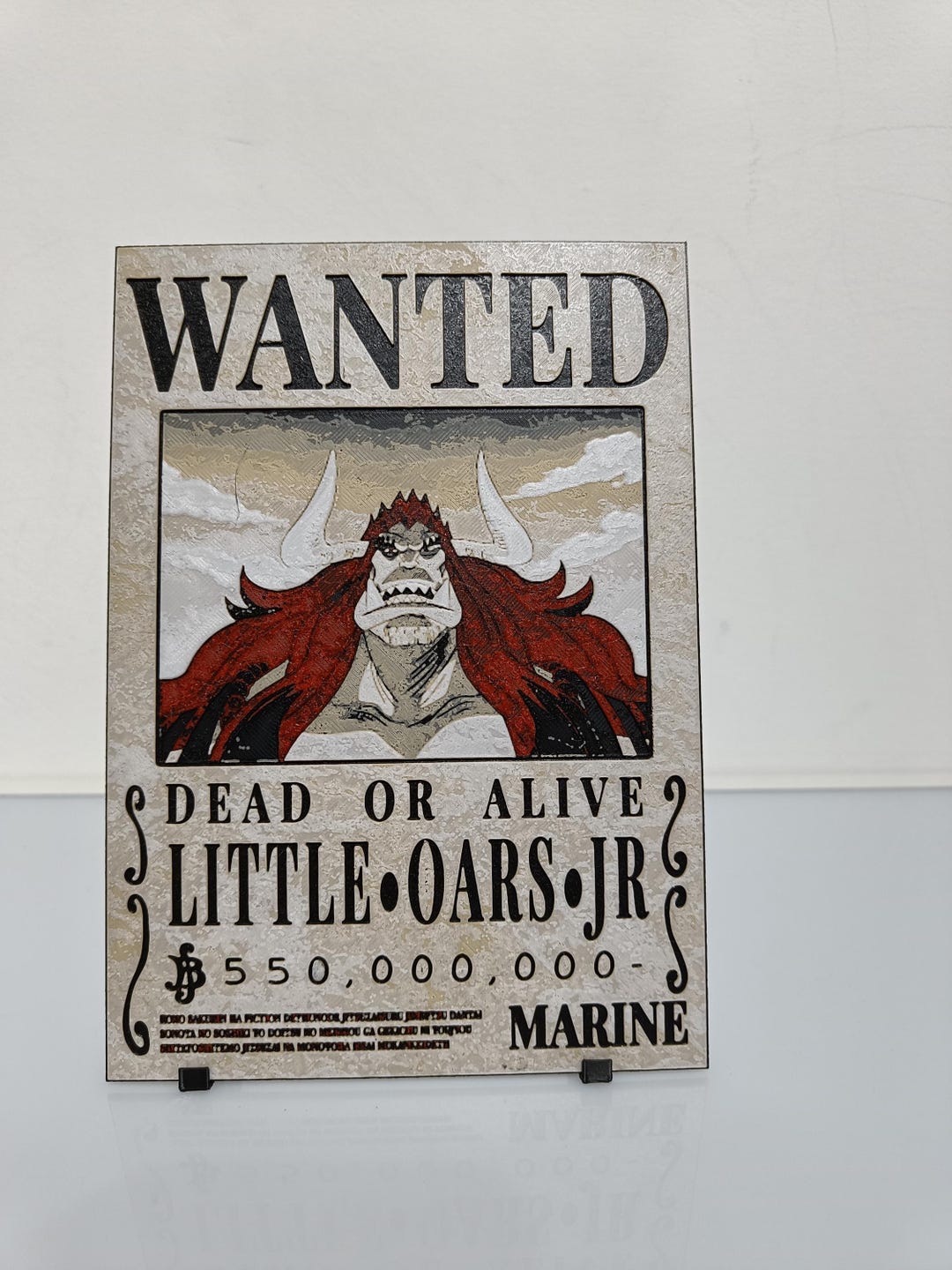 One Piece Wanted Poster 3D | Little Oars Jr - Etsy