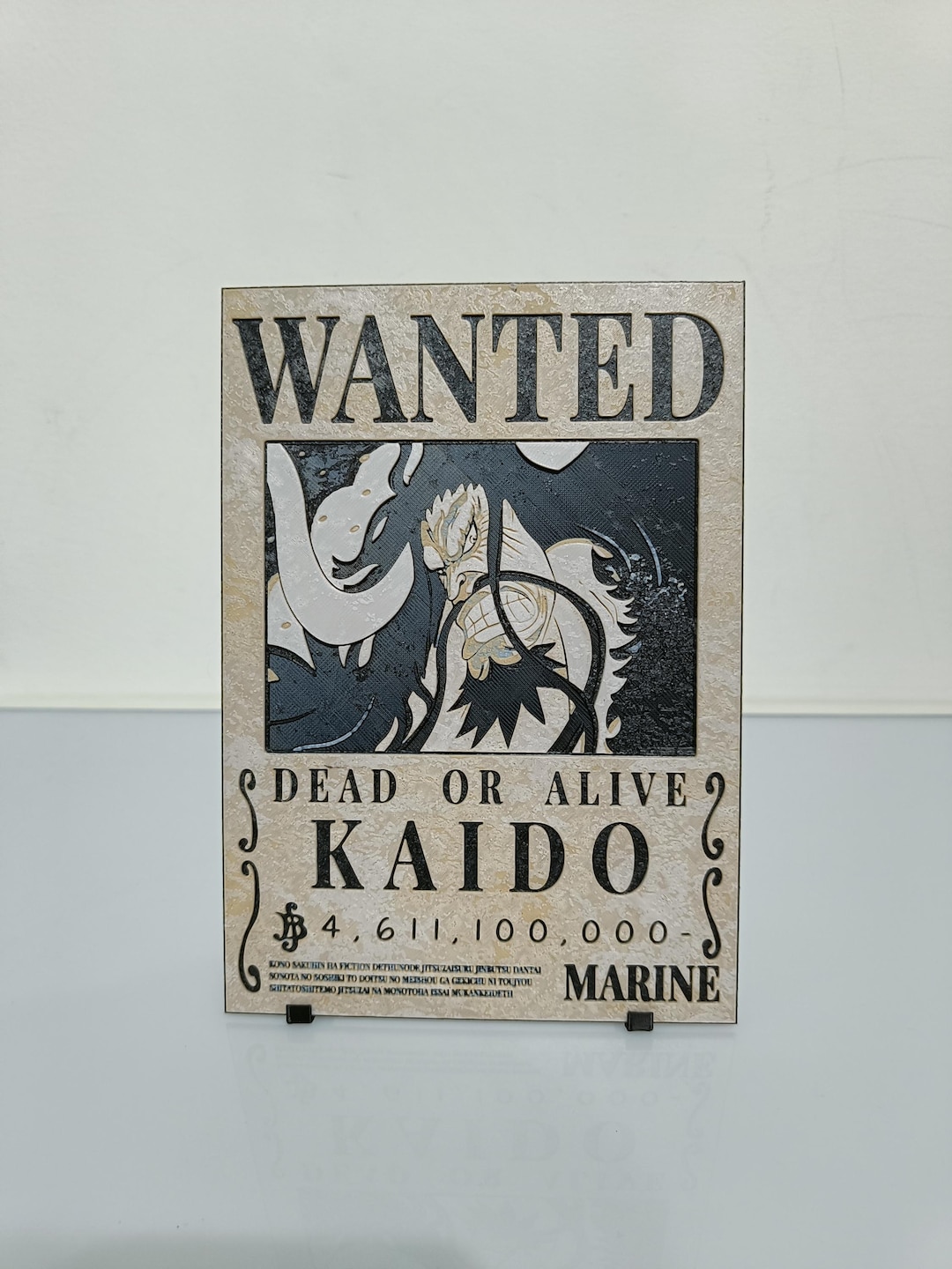 One Piece Wanted Poster 3D | Kaido - Etsy