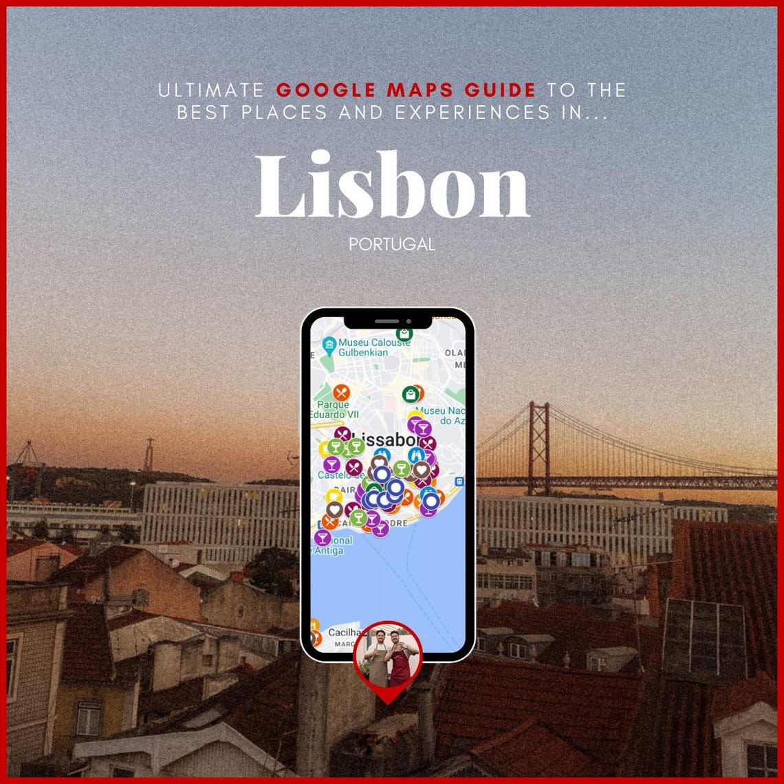 Google Maps Lissabon/Lisbon/Lisboa Portugal Travel guide Hotspots ...