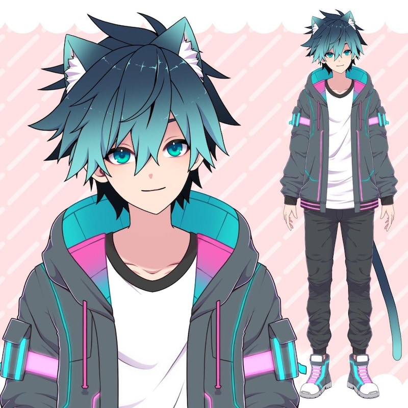 Tech Vtuber Model Male - Etsy