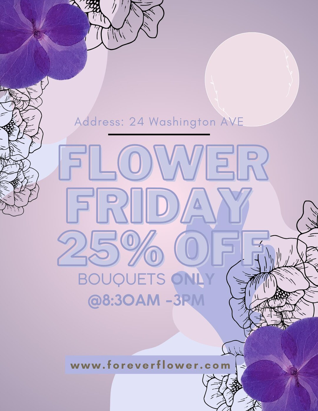 Flower Shop Sale Template - Etsy