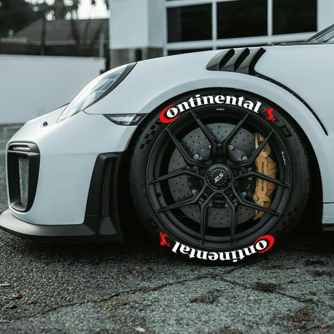 Continental Permanent Tire Lettering Stickers 1.25" Letter for 14" to ...