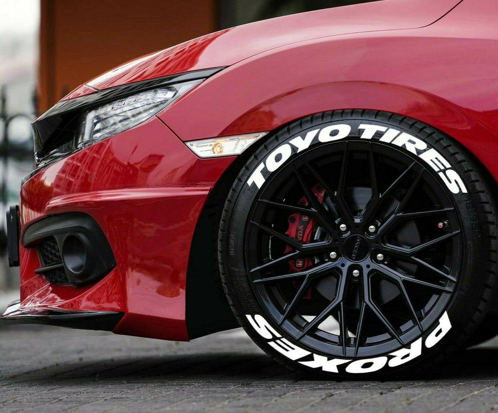 Toyo Tires Proxes Permanent Tire Lettering Stickers 1.25" Letter for 14 ...