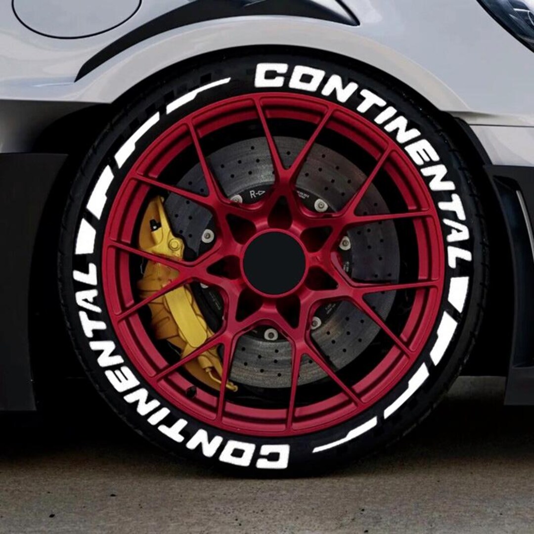 Continental Permanent Tire Lettering Stickers 1.25" Letter for 14" to ...