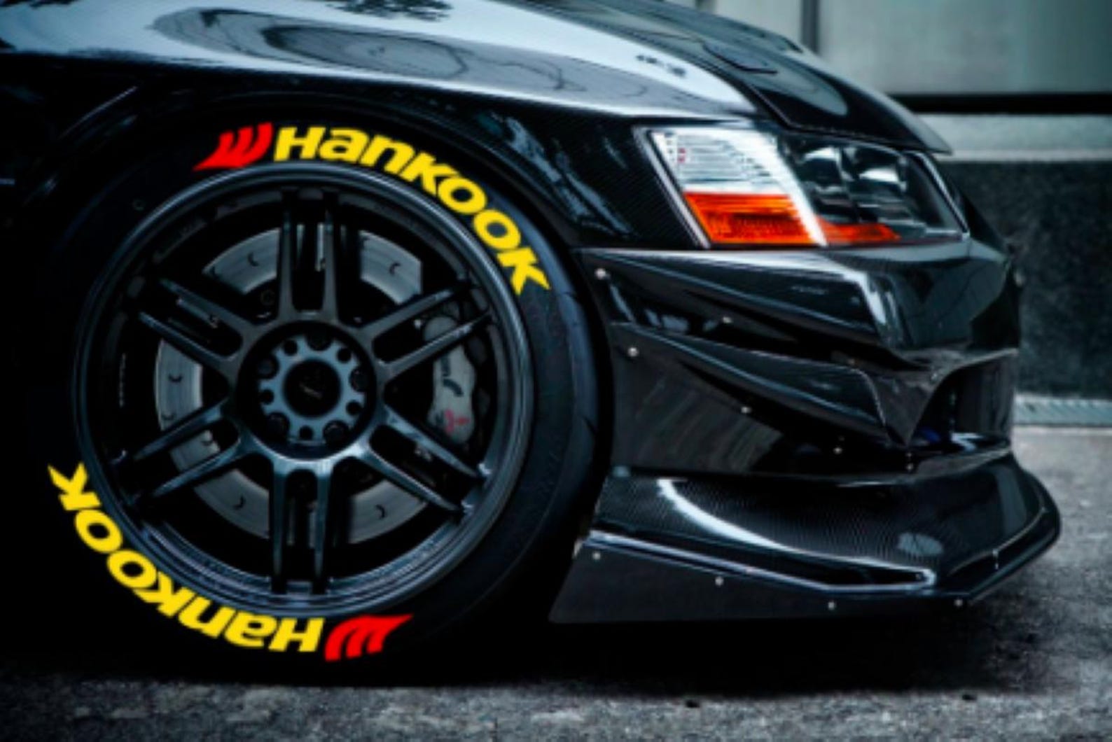 Hankook Yellow Permanent Tire Lettering Stickers 1.25" Letter for 14 ...