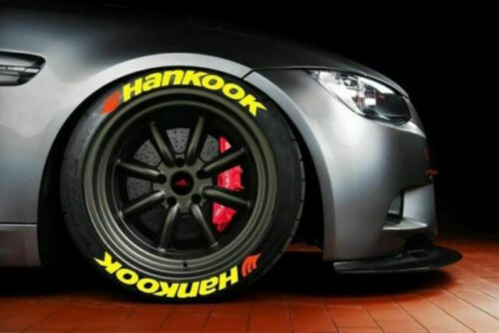 Hankook Yellow Permanent Tire Lettering Stickers 1.25" Letter for 14 ...