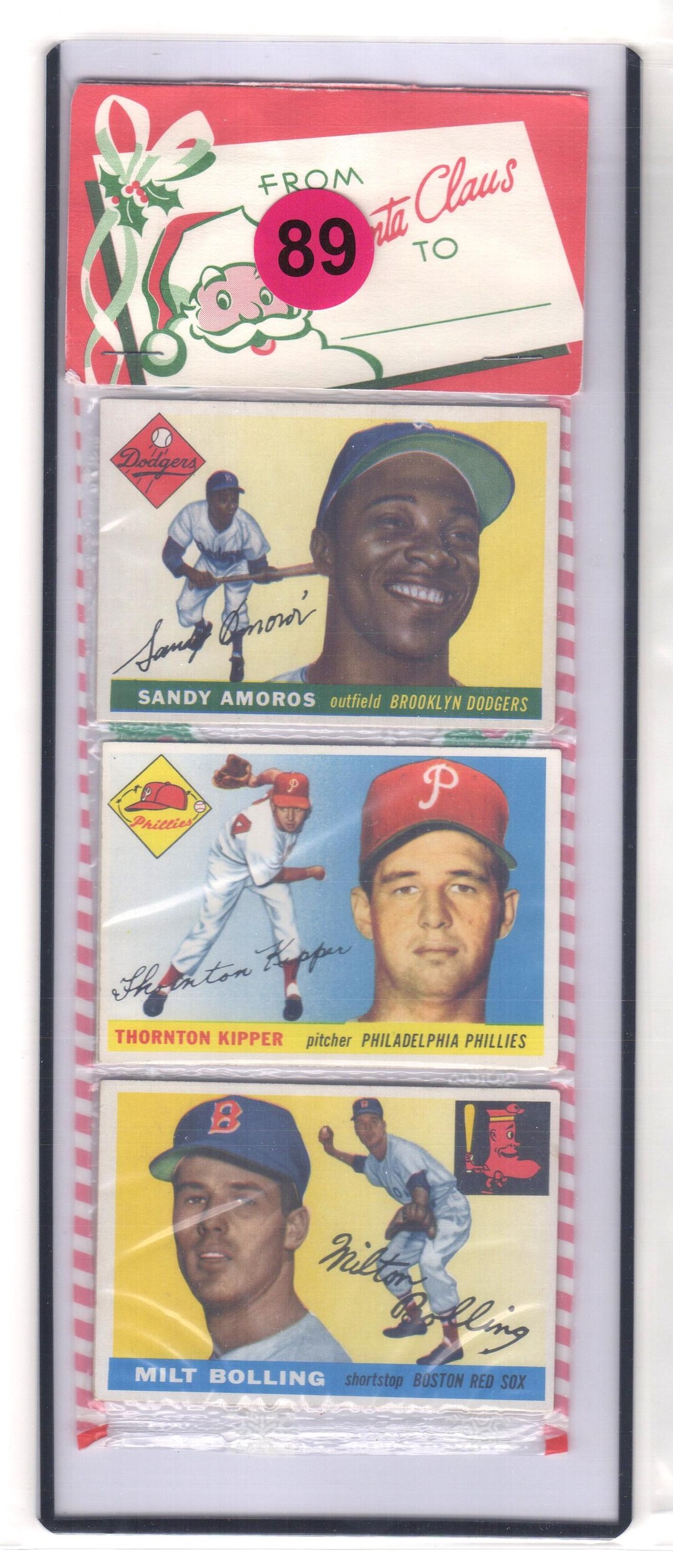 1955 Topps 124 Harmon Killebrew Rookie Baseball Rack Pack CHRISTMAS ...