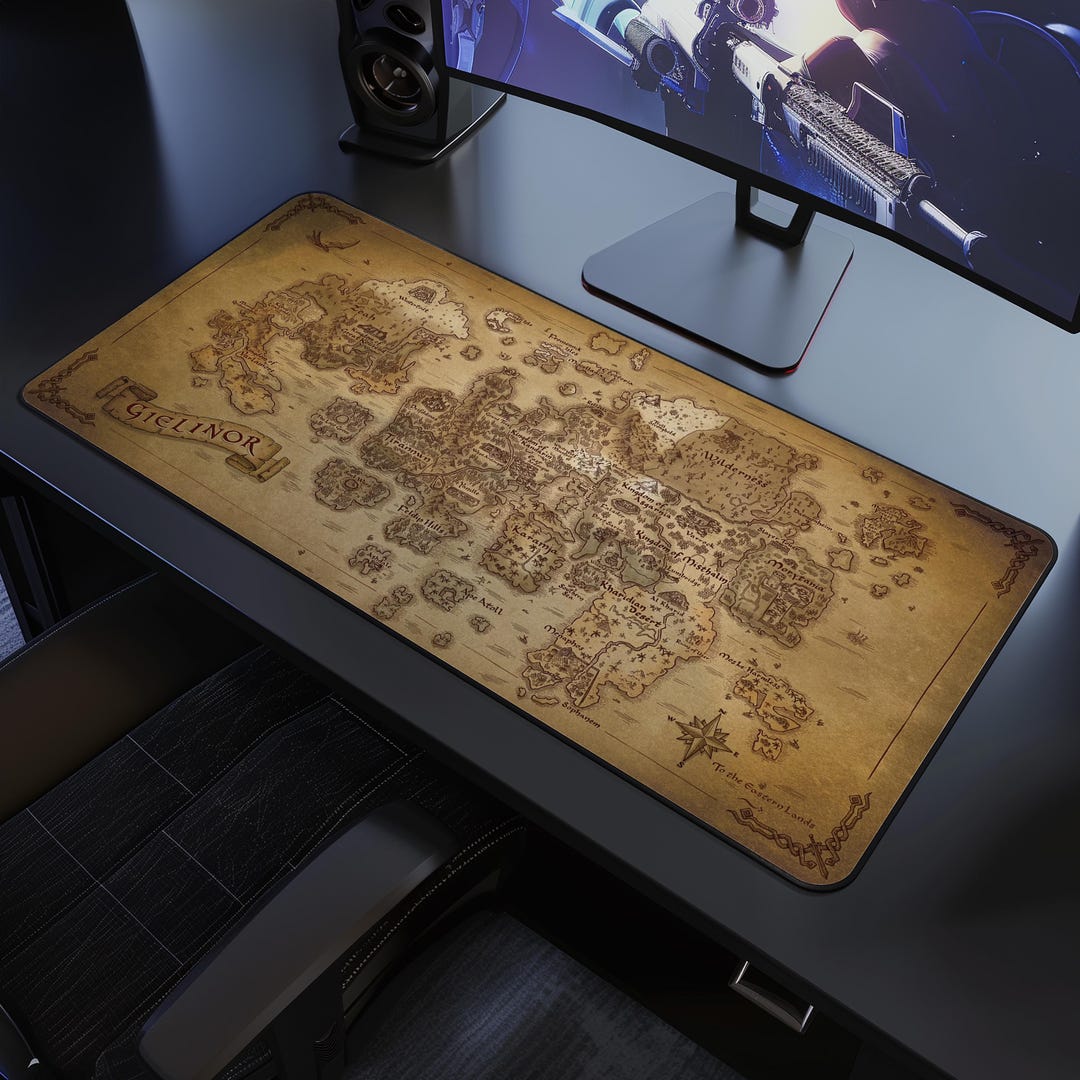 Gielinor OSRS Desk Mat, Old School Runescape Mousepad, Mtg Gaming Desk ...