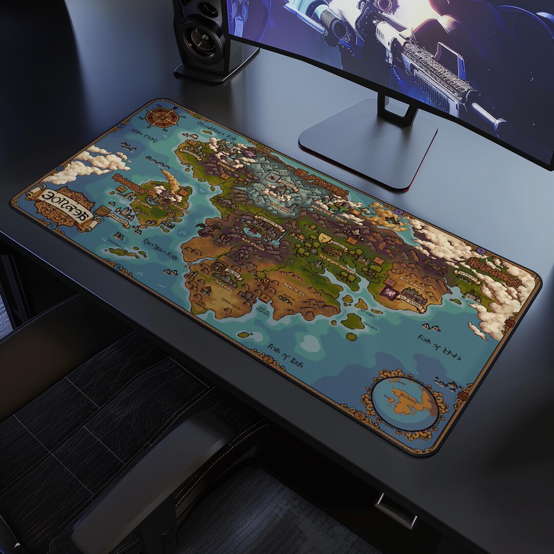 Eorzea Desk Mat, Final Fantasy XIV Mousepad, MTG Gaming Desk Mat ...
