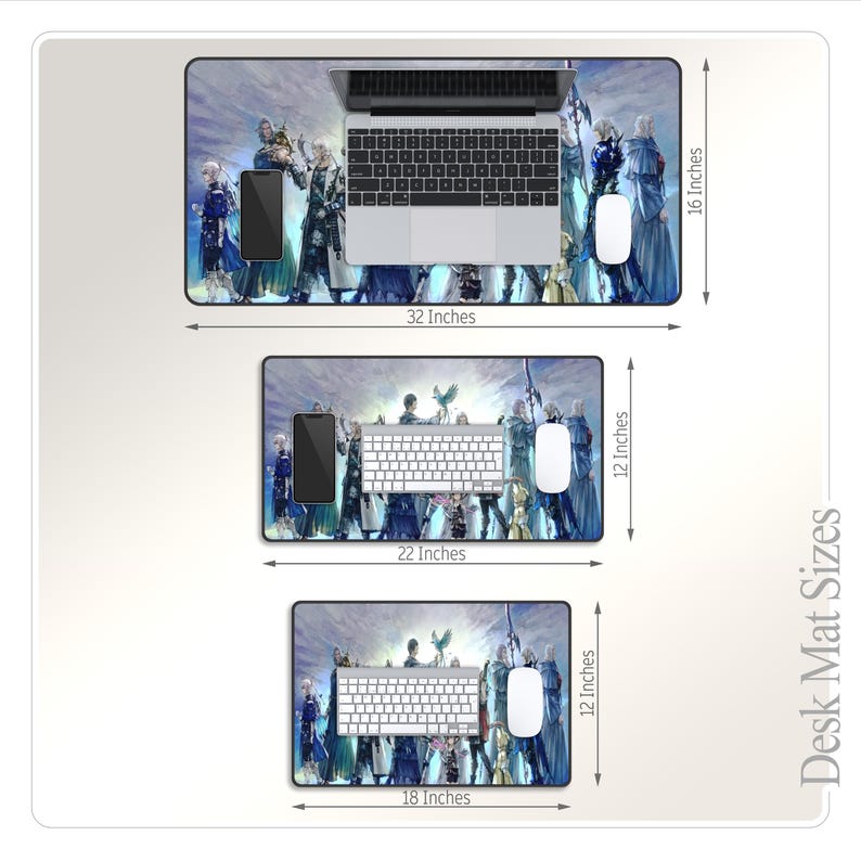 Endwalker Final Fantasy XIV Desk Mat, Hydaelyn & Zodiark Mousepad, MTG ...